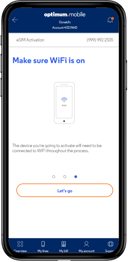 How do I manually activate my eSIM on my Samsung? – Optimum Mobile